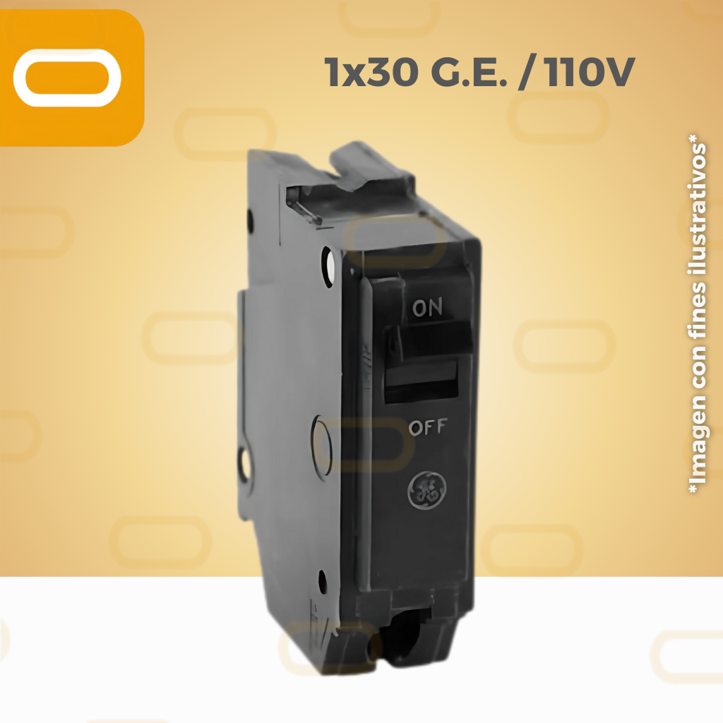 Flipón 1x30 G.E. 110V | flipones | Flipón G.E. 240V dos polos | Flipón